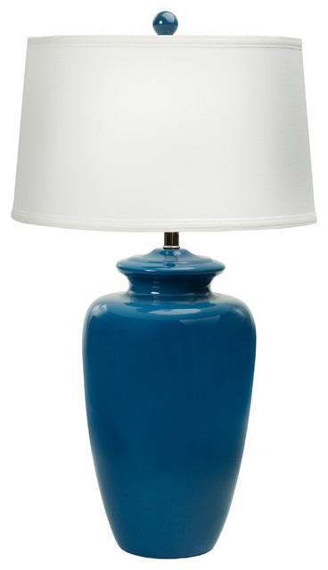Fangio Lighting 30" Ceramic Table Lamp, Blueberry Finish - Contemporary ...