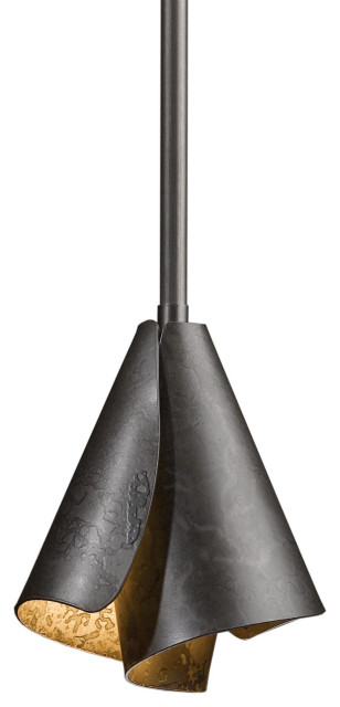 Hubbardton Forge 184500 Mobius Steel Shade Mini Pendant - Industrial ...