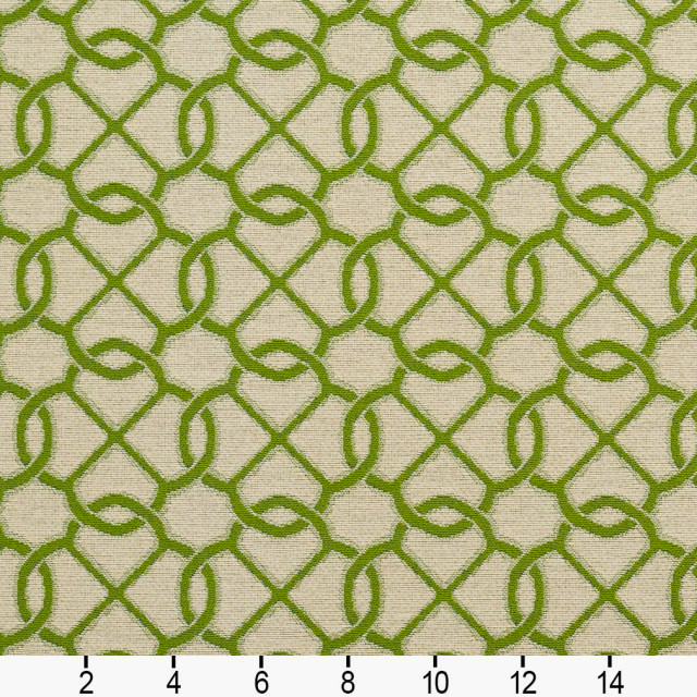 Green Performance Geometric woven Upholstery Fabric by the Yard, By The ...