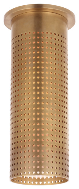 Precision Tall Monopoint Flush Mount in Antique-Burnished Brass with ...