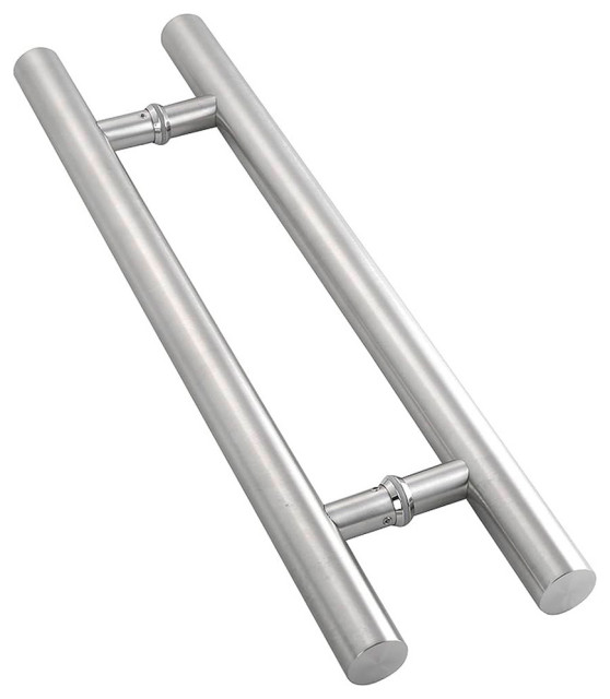 Frameless Glass Pocket Sliding Door With Frosted Design, 26"x84 ...