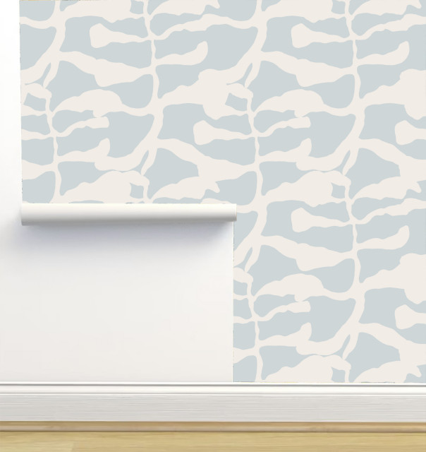 Jumbo Shaky Leaf Wallpaper by Julia Schumacher, 24"x72" - Contemporary ...