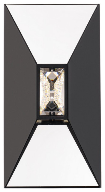Vida LED Outdoor Wall Sconce in Black - Transitional - Outdoor Wall ...