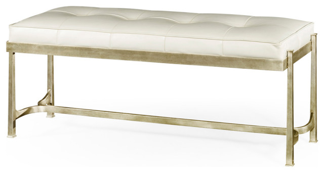 Art Deco Silvered Bench - Contemporary - Upholstered Benches - by ...