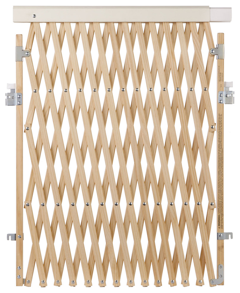 North States Expandable Swing Pet Gate Wood 24"-60"x32", 24" - 60"x32 ...