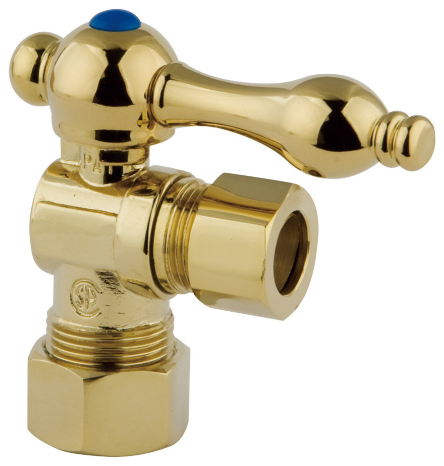 Vintage Angle Stop with 5/8" OD Compression x 1/2" OD Compression ...