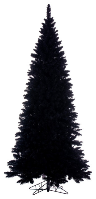 6.5'x35" Flocked Black Fir Slim 948T - Contemporary - Christmas Trees ...