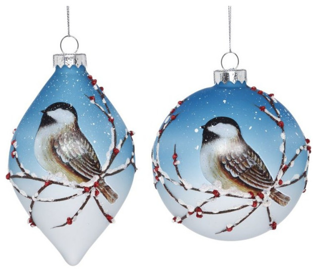 Mark Roberts 2021 Frosted Bird Ornament 4-5", Assortment of 2 ...