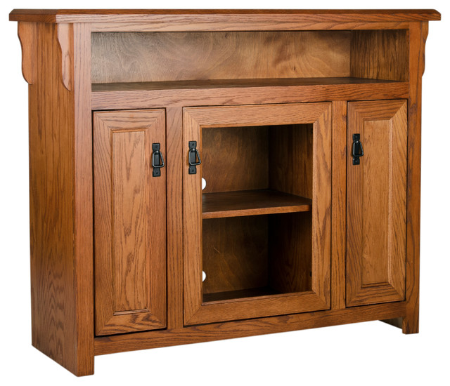50" Wide Mission Tall Entertainment Console - Craftsman - Entertainment ...