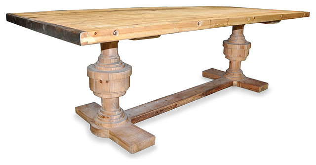 Pablo Dining Table - Raw Wood - Transitional - Dining Tables - by Bliss ...