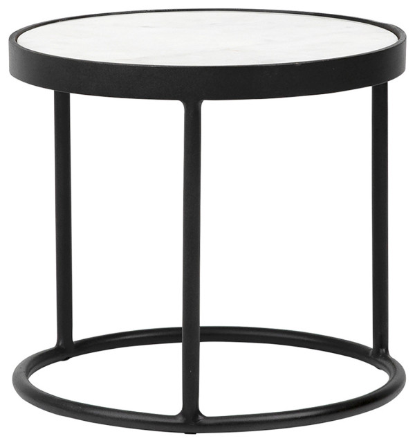 Blanco Marble, Small Table - Transitional - Side Tables And End Tables ...