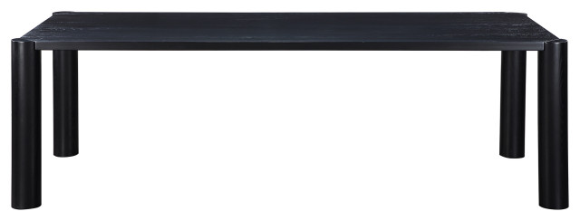 Post Dining Table Large Oak Black - Transitional - Dining Tables - by ...