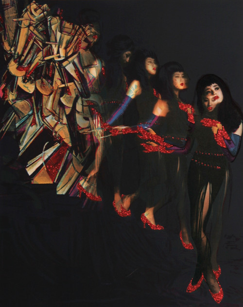 Steven Pollack, Rie Miyazawa Descending a Staircase, Lithograph ...