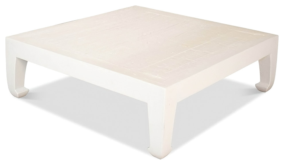 Modern Asian-Style White Coffee Table - Asian - Coffee Tables - by ...