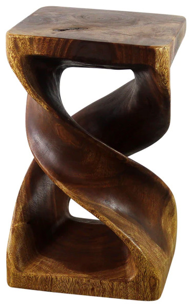 Double Twist, 12" X 12" X 20" - Rustic - Side Tables And End Tables ...