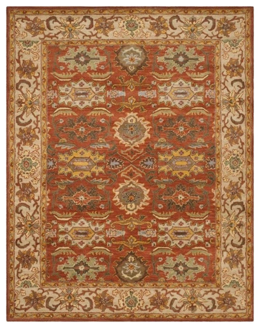 Safavieh Heritage Rust Traditional Rug - 7'6" x 9'6", 9' x 12 ...