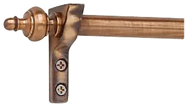 Quilt Hanger Antique Brass 9 Ft Holder Rod Urn Finial Renovators Supply ...