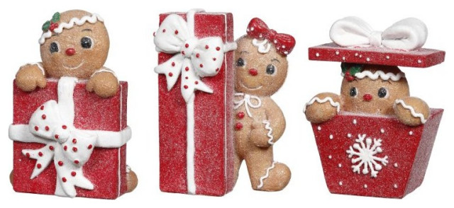 Mark Roberts 2021 Gingerbread with Presents 5", Assortment of 3 ...