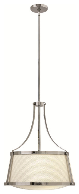 Hinkley Lighting Charlotte 3 Light Foyer Inverted Pendant, Chrome ...