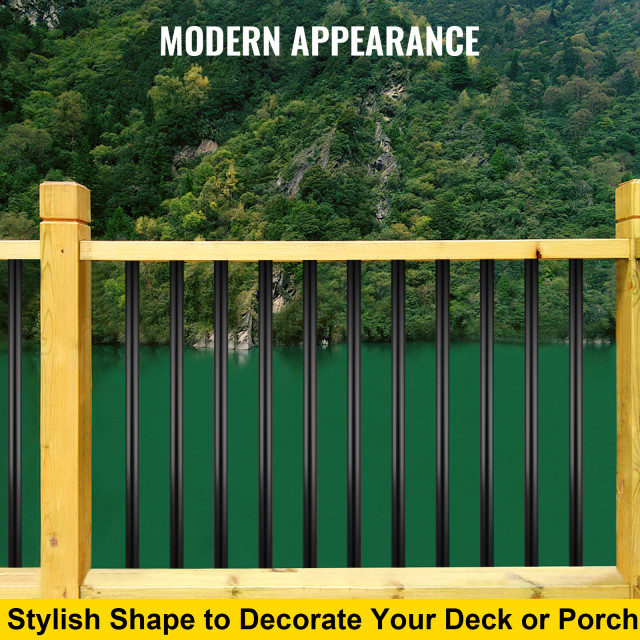 Deck Balusters Metal Deck Spindles 51 Pack Aluminum Alloy Railing, 26 ...