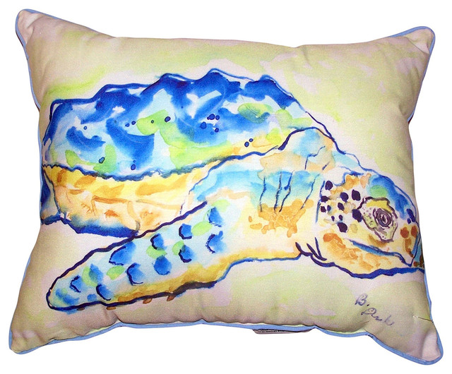 Loggerhead Turtle Large Indoor/Outdoor Pillow 16x20, 16 inches x 20 ...