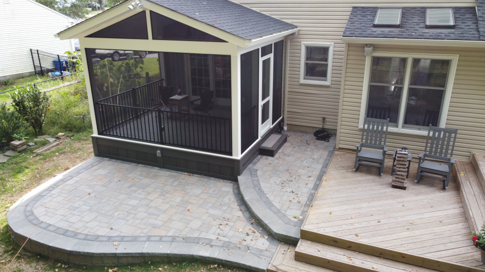 Screened in Porch With Paver Patio - Porch - Philadelphia - by Miles ...