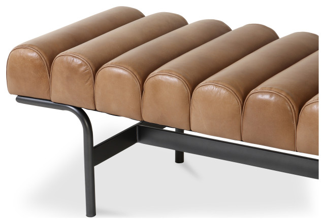 Harrison Bench Tan - Contemporary - Upholstered Benches - by Moe's Home ...