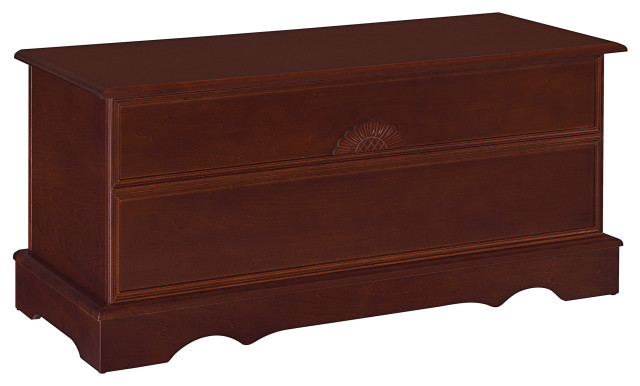 Paula Rectangular Cedar Chest Warm Brown - Traditional - Accent Chests ...