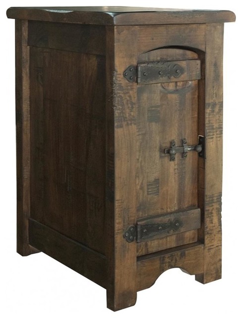 Atlantic 1 Door Side Table - Rustic - Side Tables And End Tables - by ...