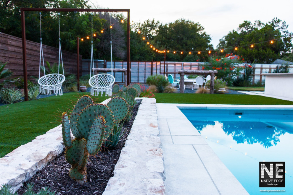 Mid-Century Ranch Makeover - Southwestern - Landscape - Austin - by ...