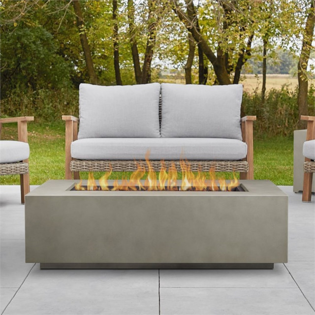 Real Flame Aegean Large Propane Fire Table with Conversion Kit in Mist ...