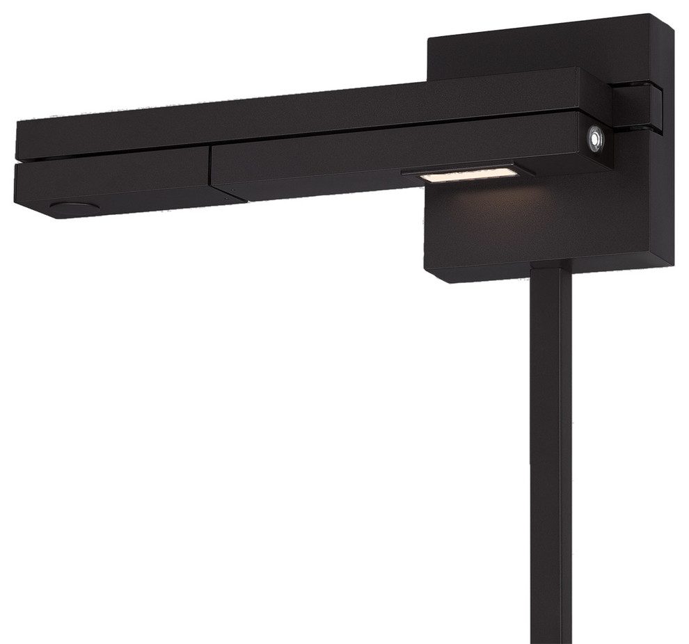Flip LED Left Swing Arm 3000K, Black - Transitional - Swing Arm Wall ...