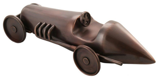 Antique Race Car Bronze - Traditional - Decorative Objects And ...