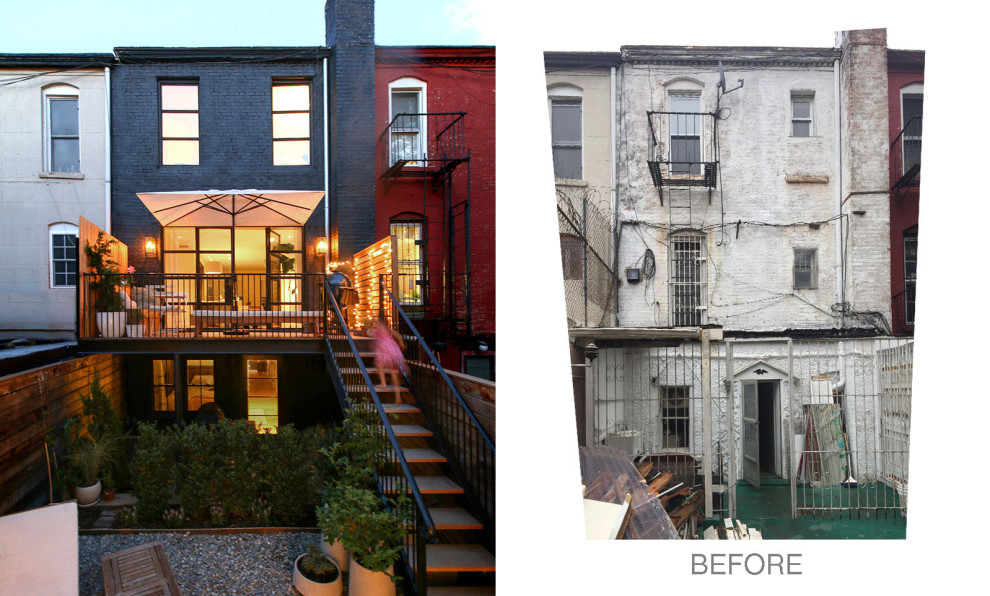 The reimagined rear facade of a Brooklyn Townhouse - Contemporary ...