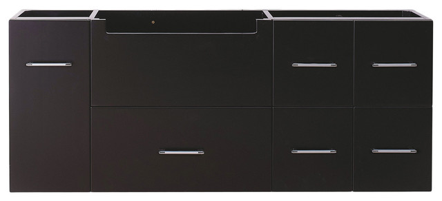 Hazel 55" Cabinet Only, Espresso - Modern - Bathroom Vanities And Sink ...