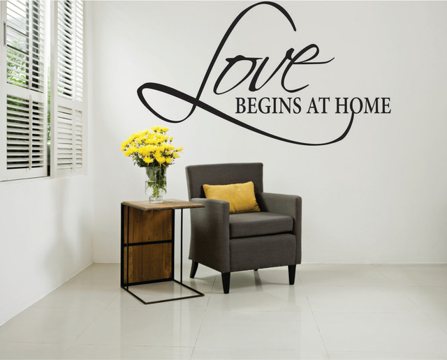 Decal, Love Begins At Home Life Inspirational Quote, 20x30", 20X30 ...