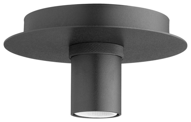 Modern Keyless 1 Light Flush Mount, Noir - Transitional - Flush-mount ...