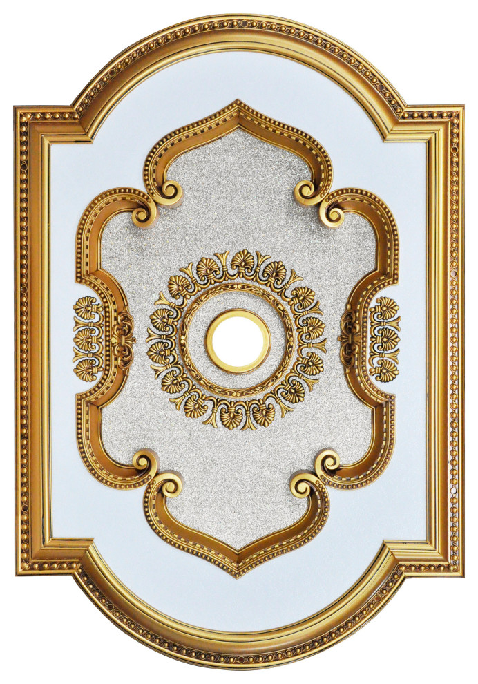 Artistry Lighting, Rectangular Gold Ceiling Medallion, ARC0913-F-054 ...