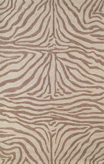 Liora Manne Ravella Zebra Indoor/Outdoor Rug Brown, 24"x8 ...