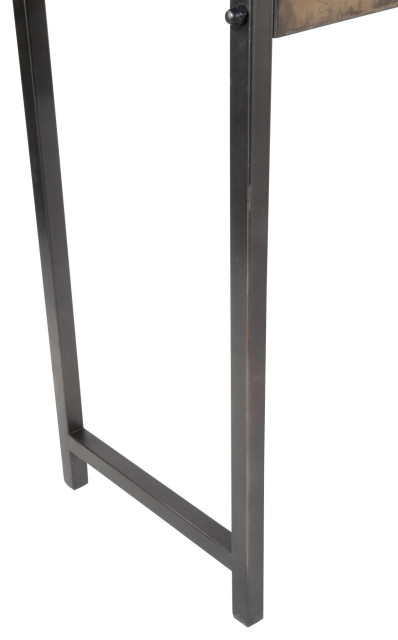 Industrial Bronze Metal Console Table - Industrial - Console Tables ...
