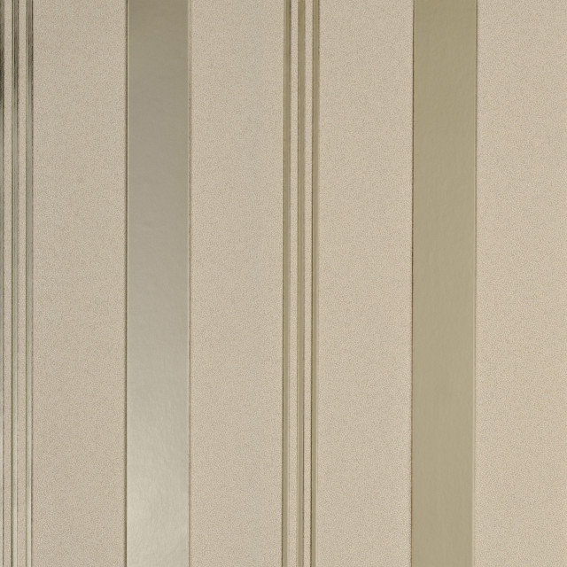 Collin Beige Bexley Stripe Wallpaper, Bolt - Contemporary - Wallpaper ...