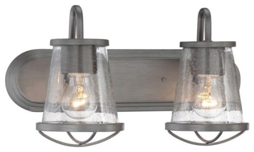 Darby 2-Light Bath Bar - Beach Style - Bathroom Vanity Lighting - by ...