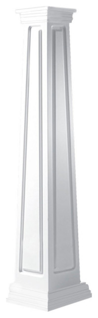 Endura-Craft Craftsman Classic, Square Tapered, Raised Panel Column, 20 ...