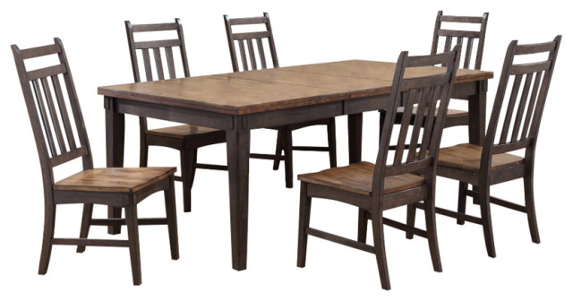 Fisher 7 Piece Solid Wood Dining Set - Transitional - Dining Sets - by ...
