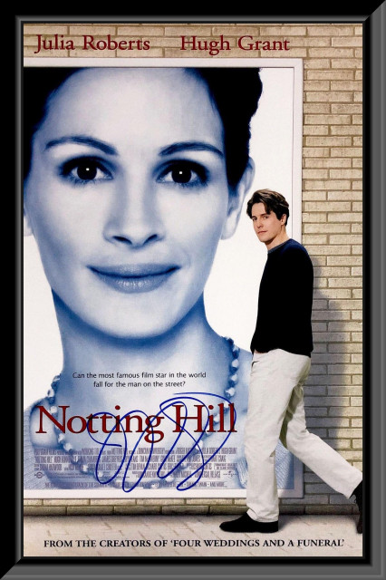 Notting Hill Julia Roberts signed movie poster, 27x40 inches - Contemporary - Prints And Posters ...