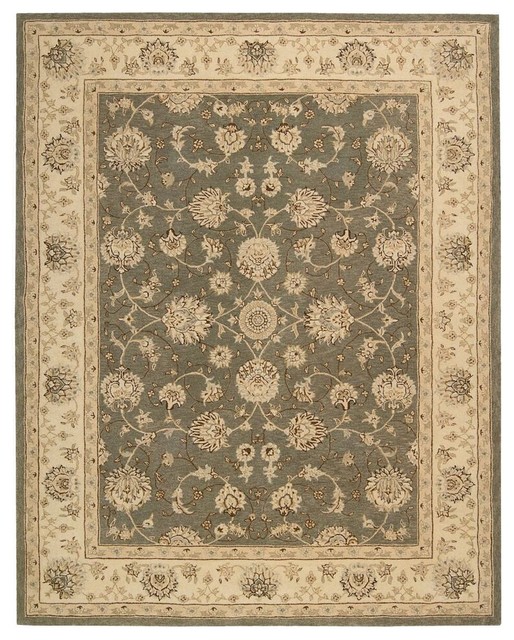 Nourison Heritage Hall He28 Area Rug, 5'6" x 8'6" - Traditional - Area ...