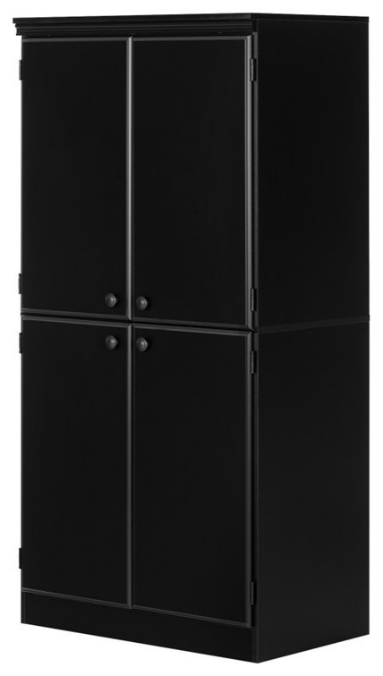 South Shore Morgan Storage Cabinet in Royal Cherry - Transitional ...