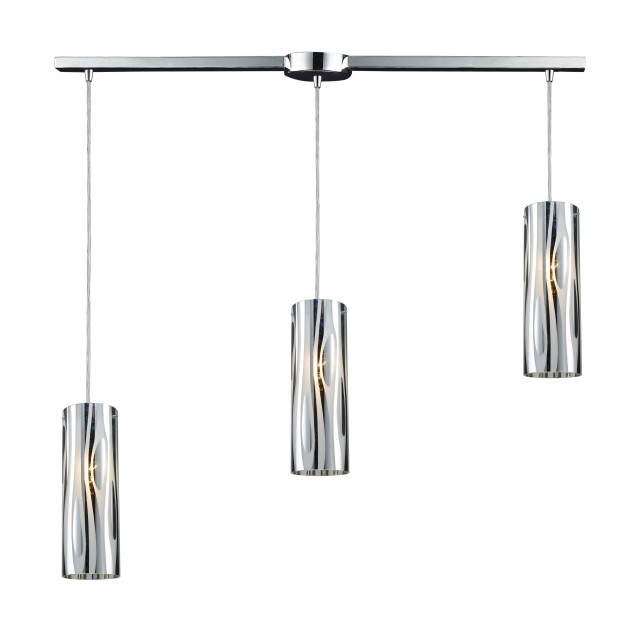 Chromia 3-Light Linear Pendant Fixture - Contemporary - Pendant ...