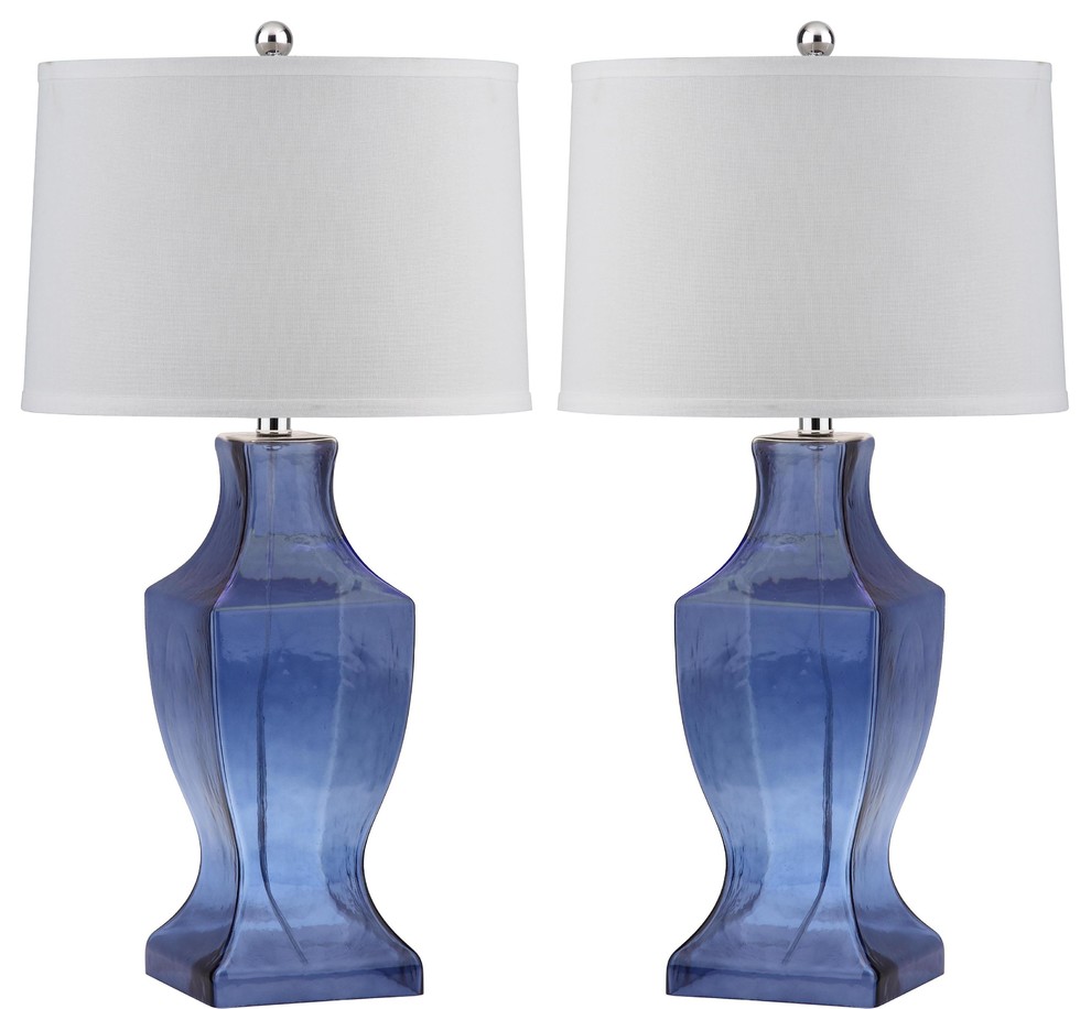 Safavieh Glass Bottom Lamp, Set of 2 - Transitional - Lamp Sets - by ...