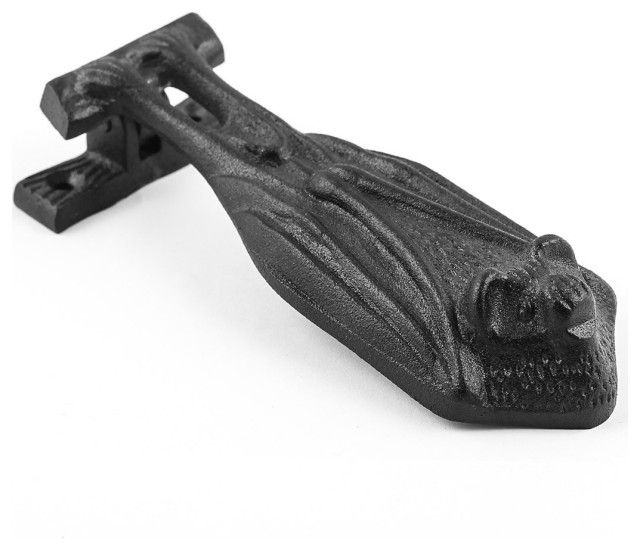 Black Cast Iron Bat Style Door Knocker 5" H x 2" W Renovators Supply ...